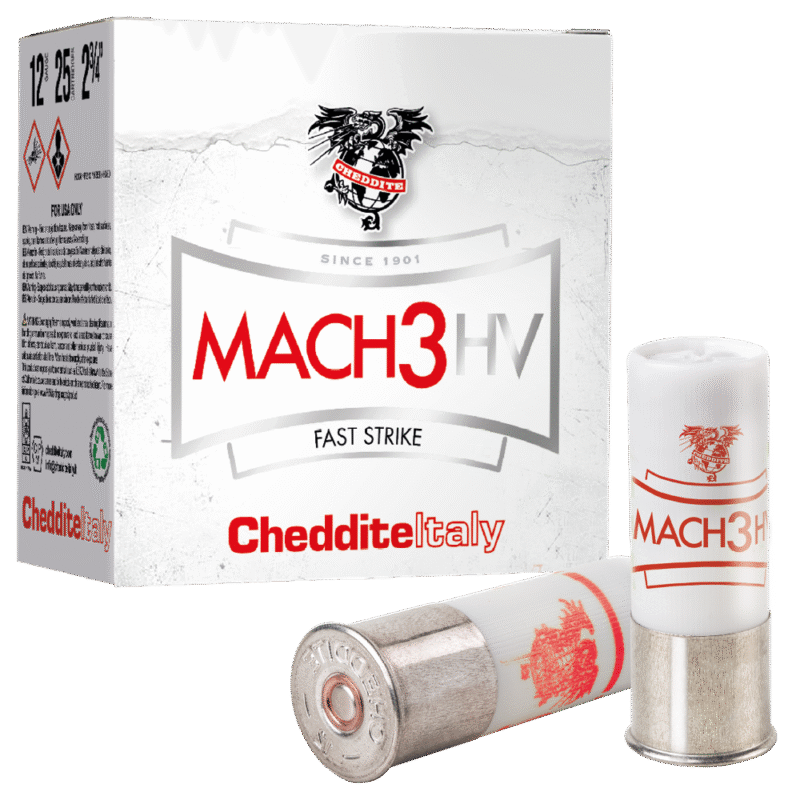 MACH 3 HV 24 - Gauge 12 - Shooting Shotshells Trap - Cheddite Italy