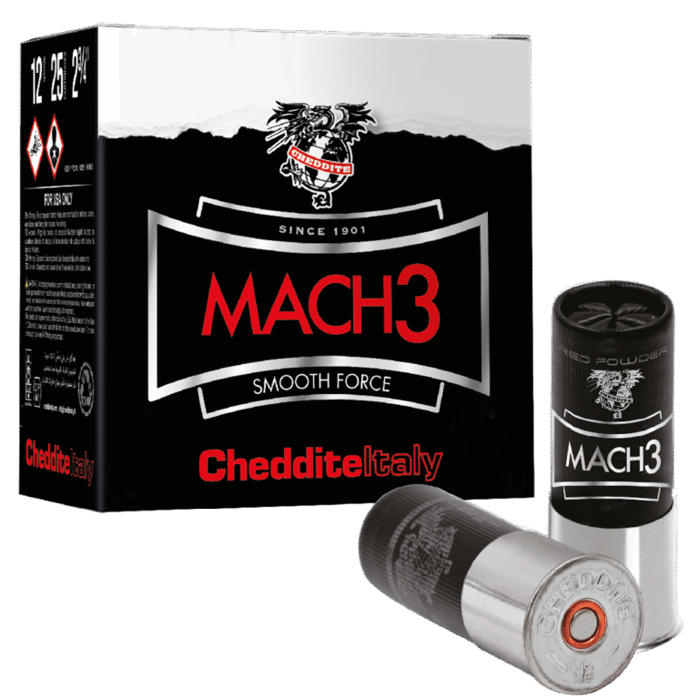 MACH 3 24 - Calibro 12 - Cartucce da Tiro Skeet, Trap - Cheddite Italy